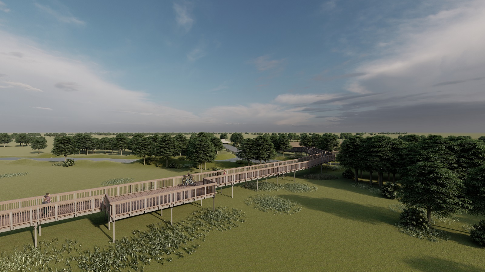 Zwischen Köhlen und Altluneberg entsteht eine neue Fahrradbrücke