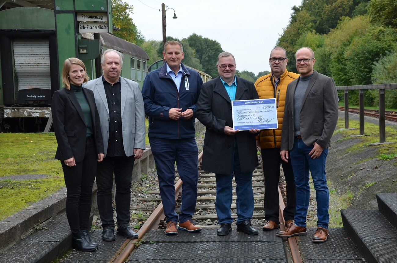 Stadt Geestland spendet 100.000 Euro an Museumsbahn